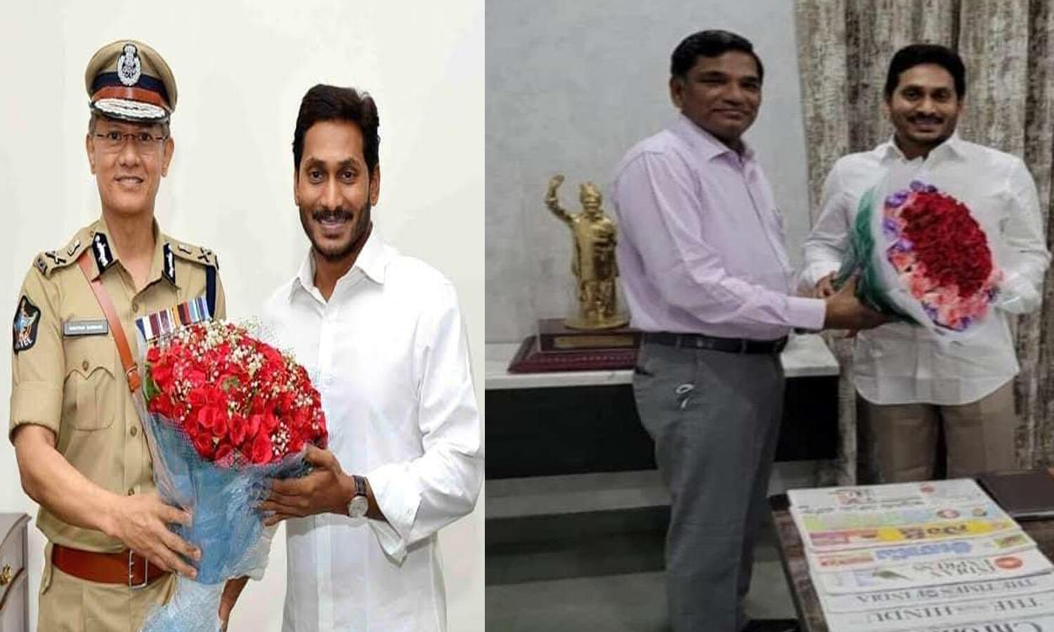 సీఎం జగన్ ను కలిసిన ఏపీ నూతన డిజిపి | AP New DGP Rajendranath Reddy ...