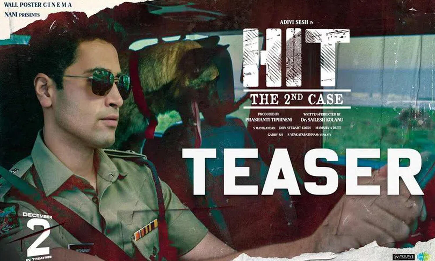Hit 2 Teaser : అడవి శేష్, నాని ఖాతాలో మరో హిట్ ఖాయం | Hit : The Second ...