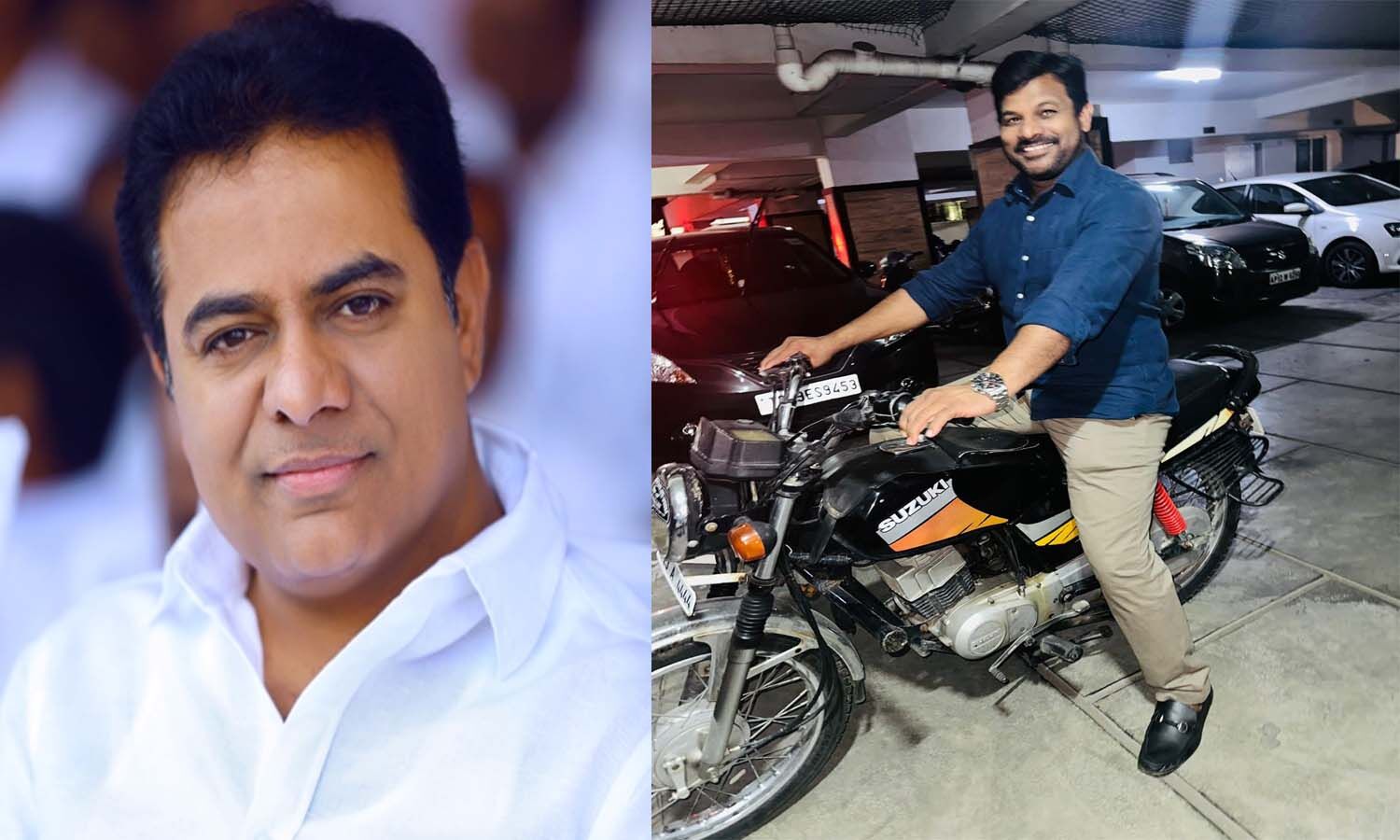 కేటీఆర్ సంబరం.. బైకు కధ వింటే? | minister ktr remembered his old things ...