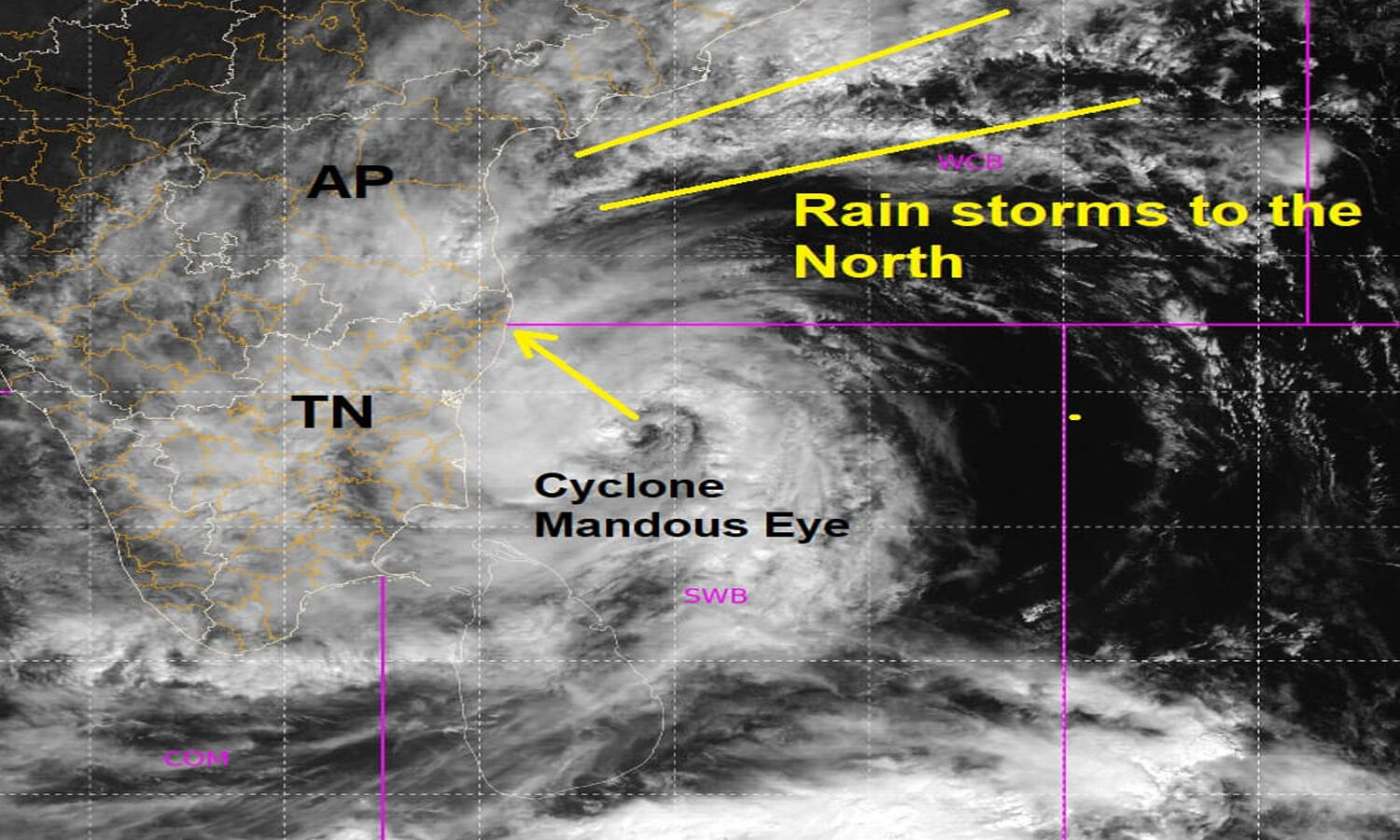 బలహీన పడిన మాండూస్.. ఉప్పెన వచ్చే అవకాశం | mandous-weakened-into-cyclonic-storm from severe ...