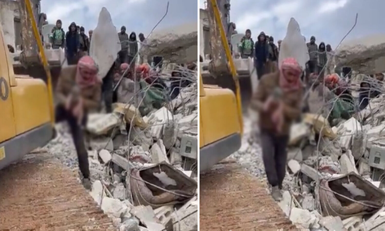 భూకంప శిథిలాల్లోనే బిడ్డకు జన్మనిచ్చి మరణించిన తల్లి | The mother gives ...