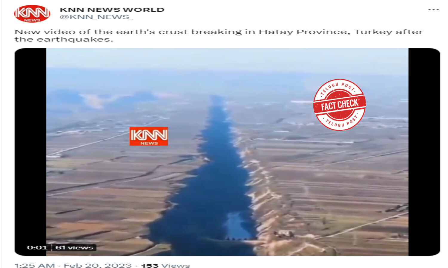 Fact Check: Video claiming that recent earthquake led to chasm in the ...