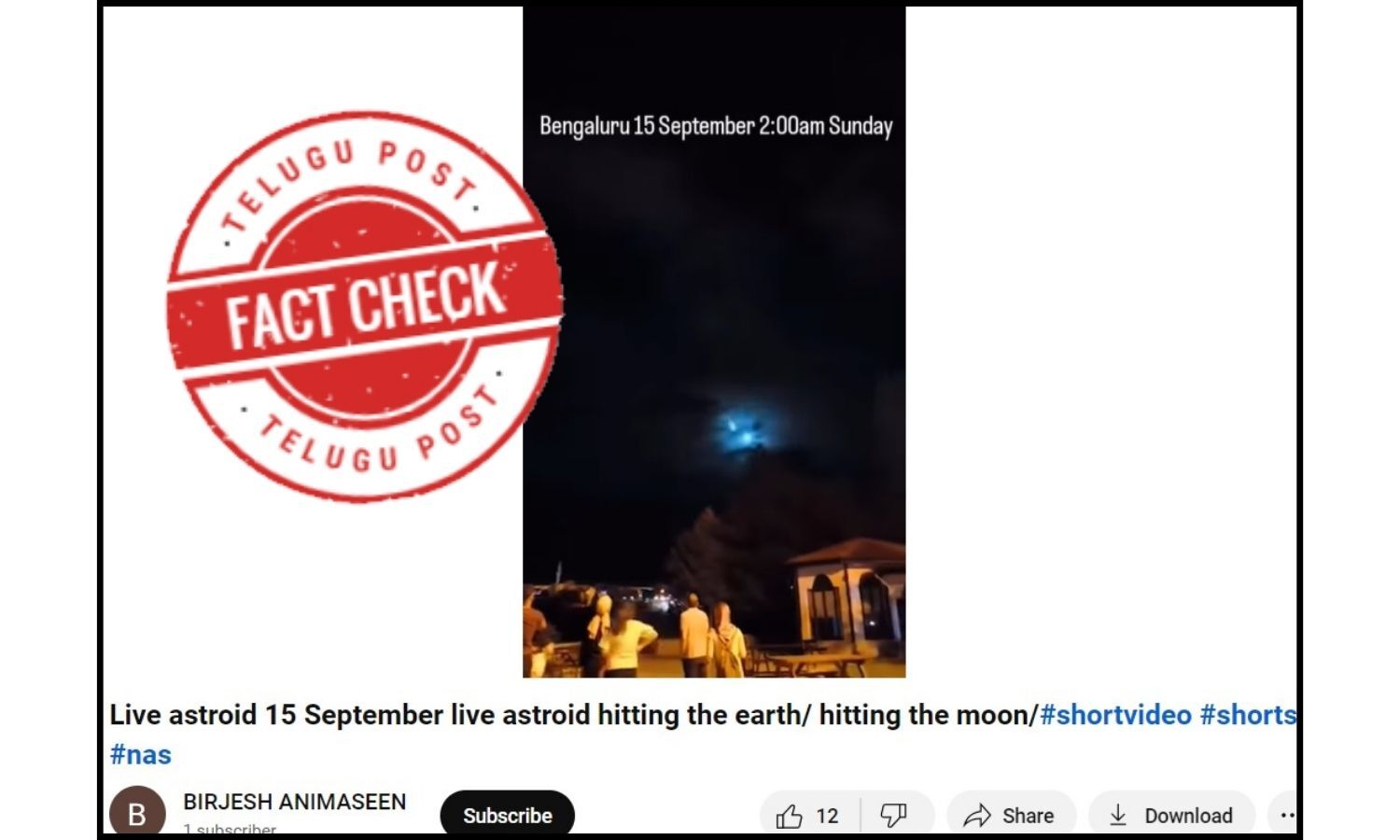 Fact Check: Viral video of green meteorite fall is not related to the ...