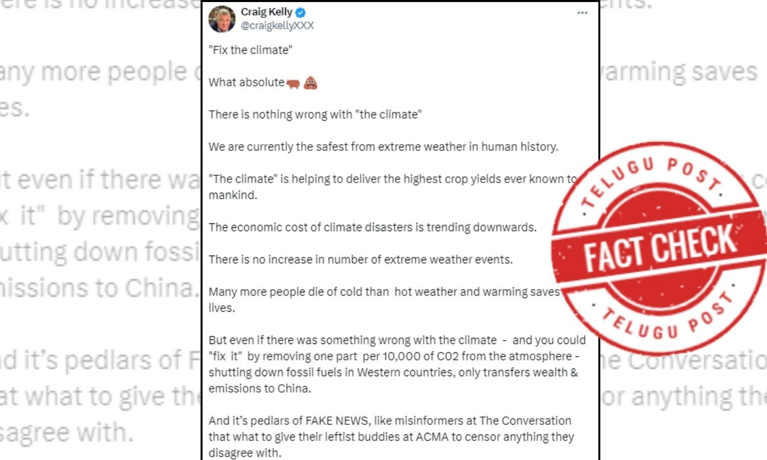 Fact Check: Viral post claiming current climatic conditions are safest ...