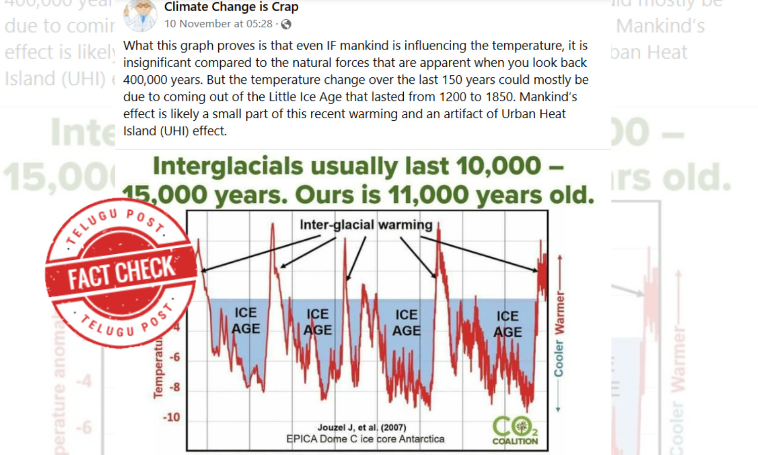 Fact Check: Paleoclimate Graph Disputes Global Warming | Paleoclimate ...