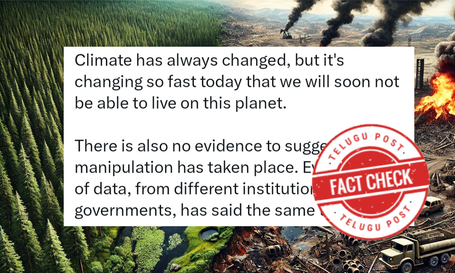 Fact Check: Climate always changes but current rate of change is ...