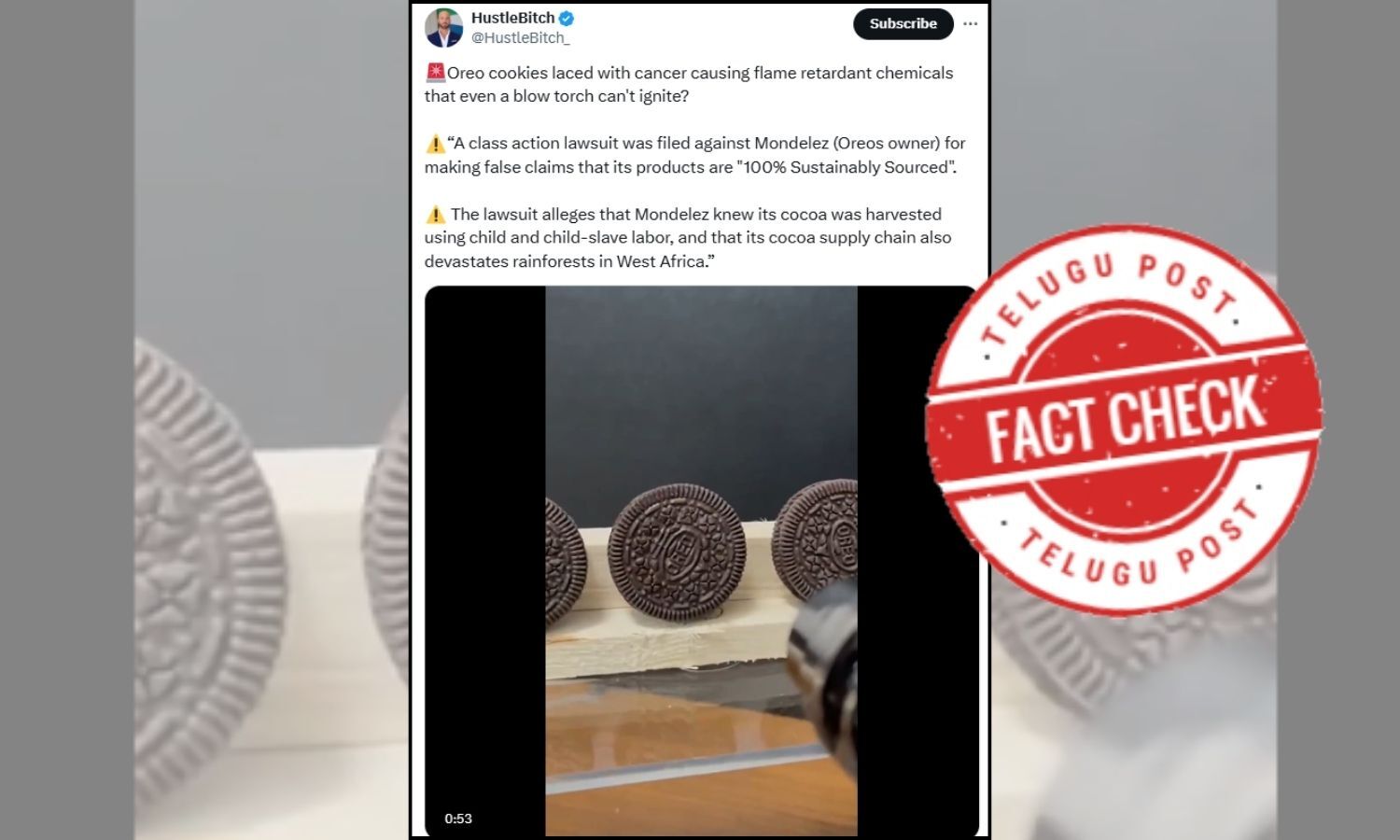 Fact Check: Oreo biscuit is not filled with cancer-causing chemcials ...