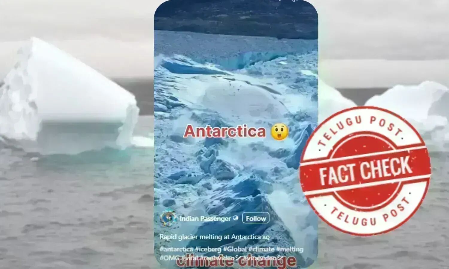 Fact Check: Ice calving in Antarctic is not due to climate change, several other factors linked ...