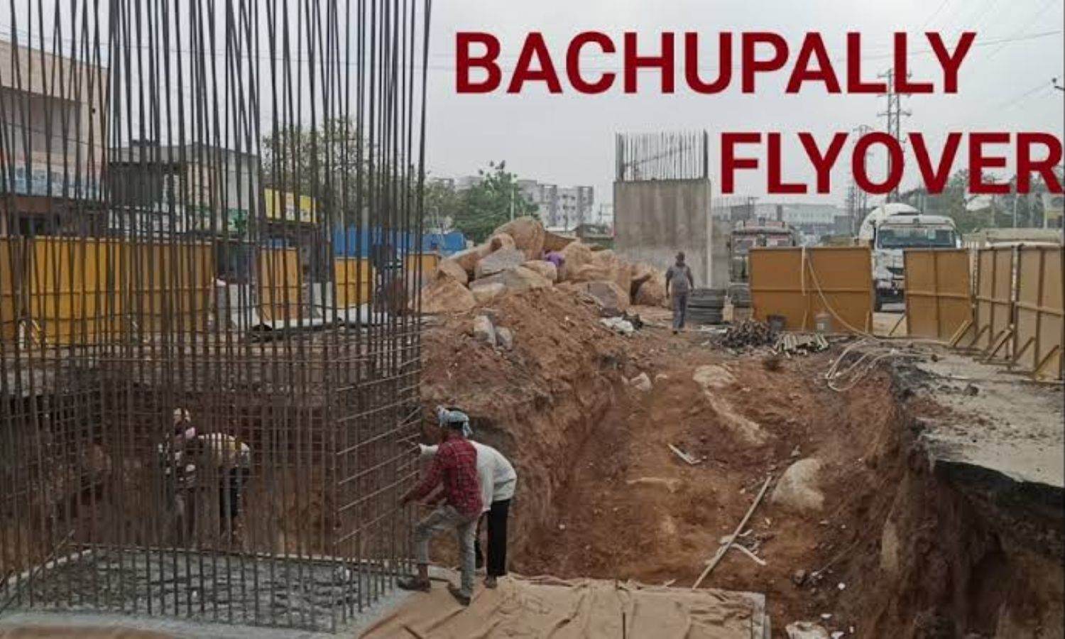 బాచుపల్లి ఫ్లైఓవర్ నిర్మాణం పూర్తయ్యేది ఎన్నడో? | bachupally flyover ...