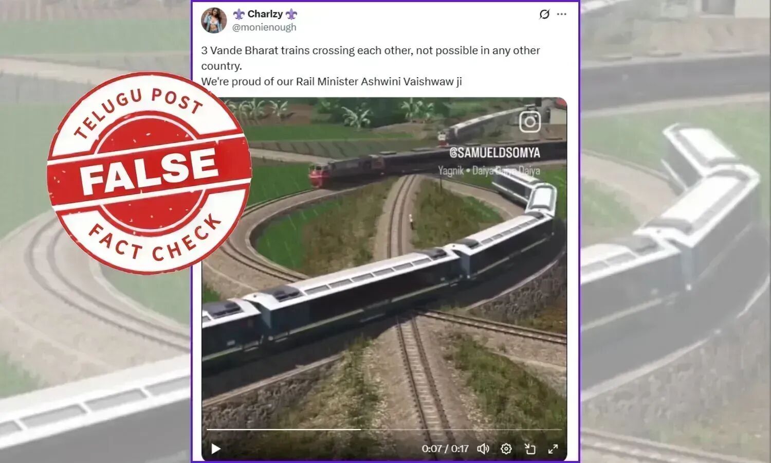 Fact Check: Viral Video of 3 Vande Bharat Trains Crossing Without Collision is 3D Animation, Not ...