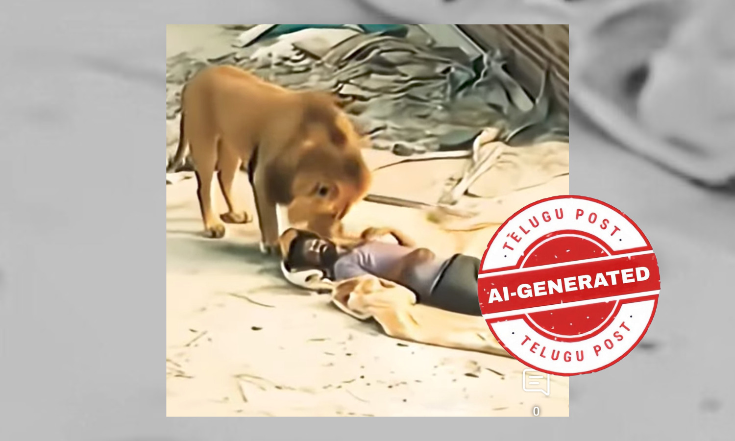 Fact Check: AI-Generated Video Falsely Claims Lion Entered Building in ...